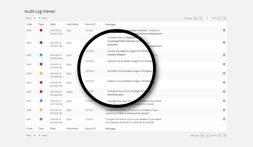 Improving WordPress Auditing and Logs with WP Security Audit Log Plugin
