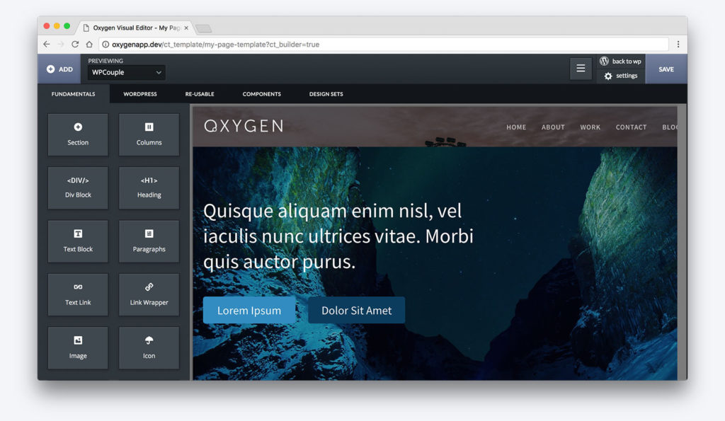 Oxygen — An All In One Visual Site Builder For Wordpress 