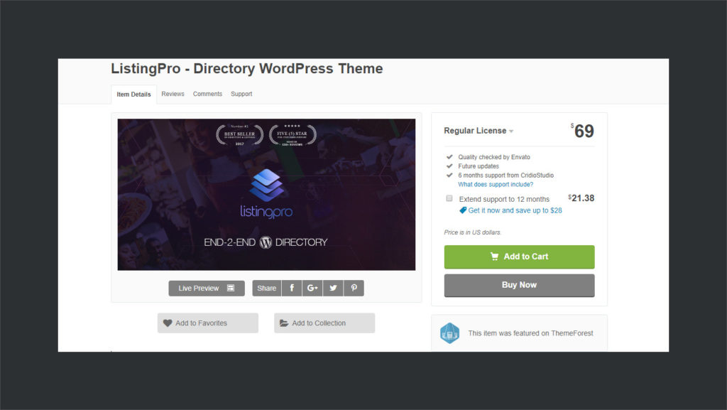 ListingPro Review – Top Selling WordPress Directory Theme