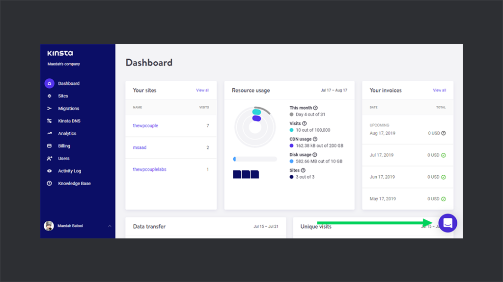 Kinsta Support — Making Hosting Experience a Breeze